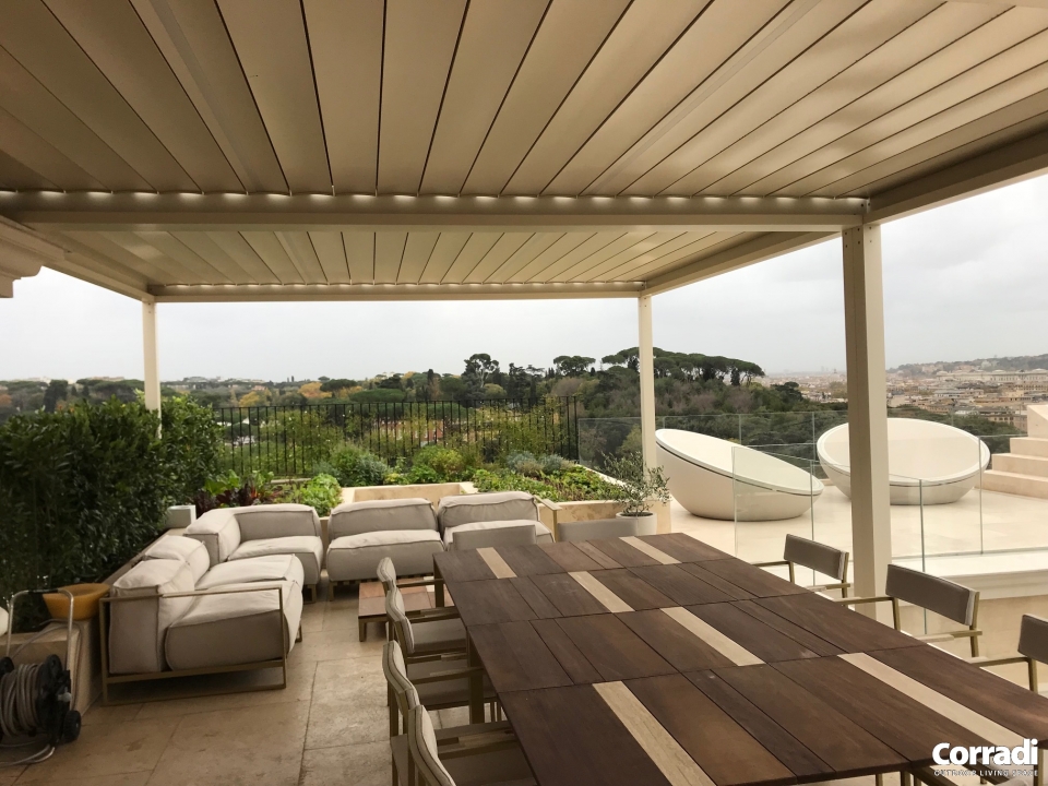 Pergola bioclimatica Alba - Pergotenda® Corradi